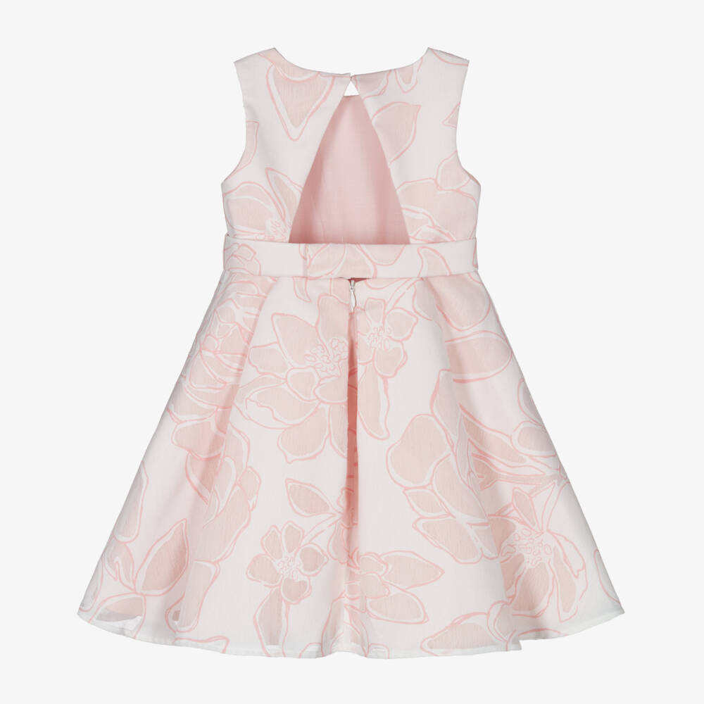 Abel & Lula - Girls Pink Floral Dress | Childrensalon