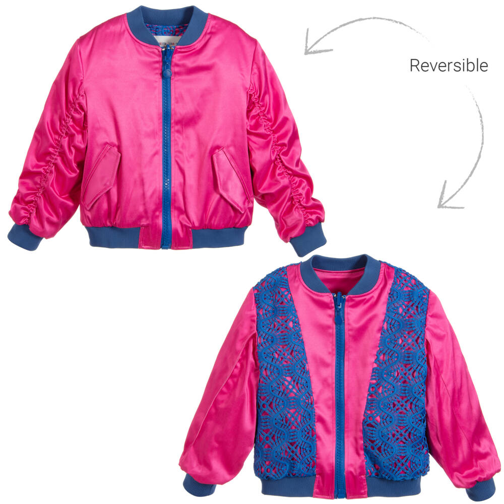 Pink & Blue Reversible Jacket | Childrensalon