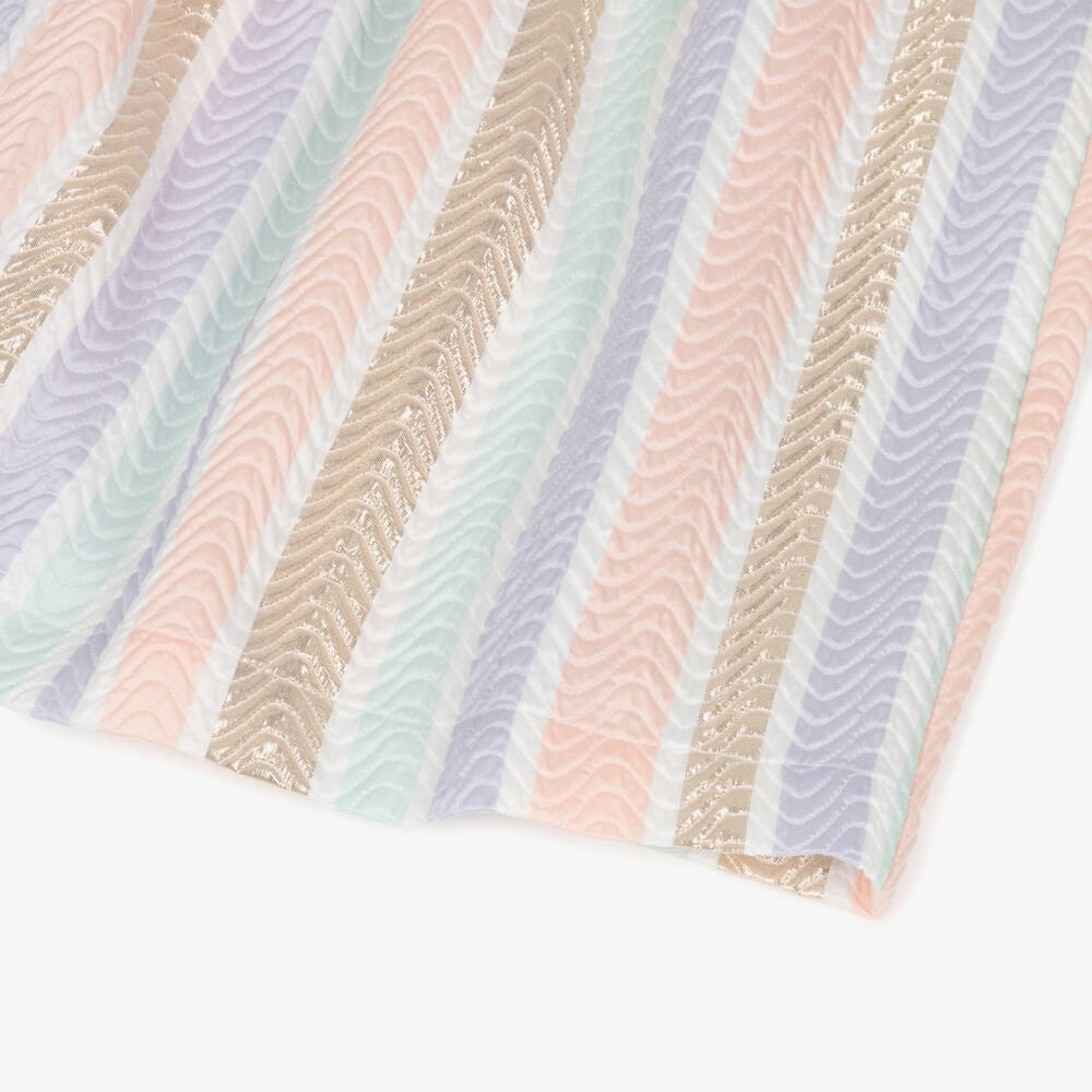 Angel's Face - Girls Multicoloured Stripe Jacquard Dress | Childrensalon
