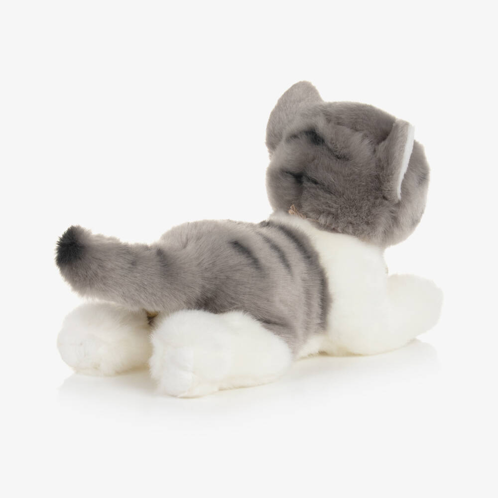 Aurora - Grey Tabby Kitten Plush Soft Toy (17cm) | Childrensalon