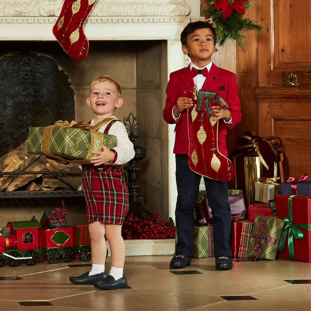 Beau KiD - Boys Red & Blue Suit | Childrensalon