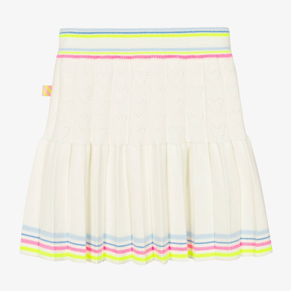 Billieblush - Girls Ivory Pointelle Knit Skirt | Childrensalon