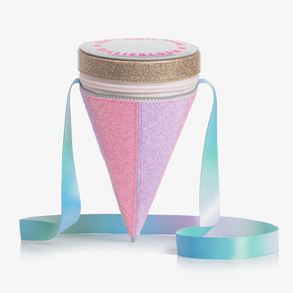 Billieblush - Girls Pink Diamond Shoulder Bag (18cm) | Childrensalon