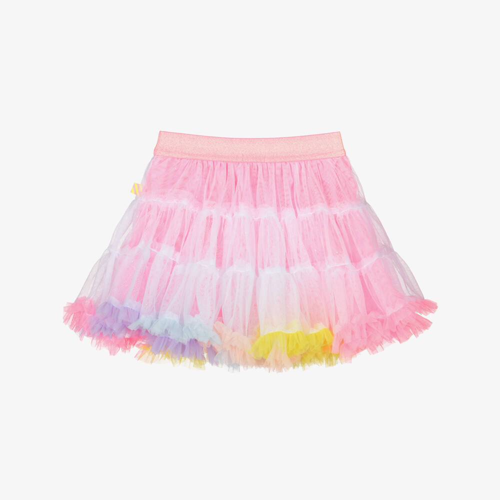 Billieblush - Girls Pink Ruffle Tulle Skirt | Childrensalon