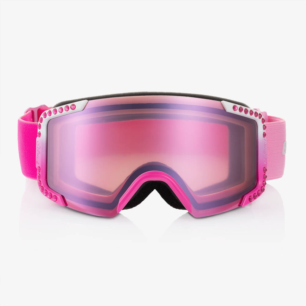 Bling2o - Girls Pink Diamanté Ski Goggles | Childrensalon