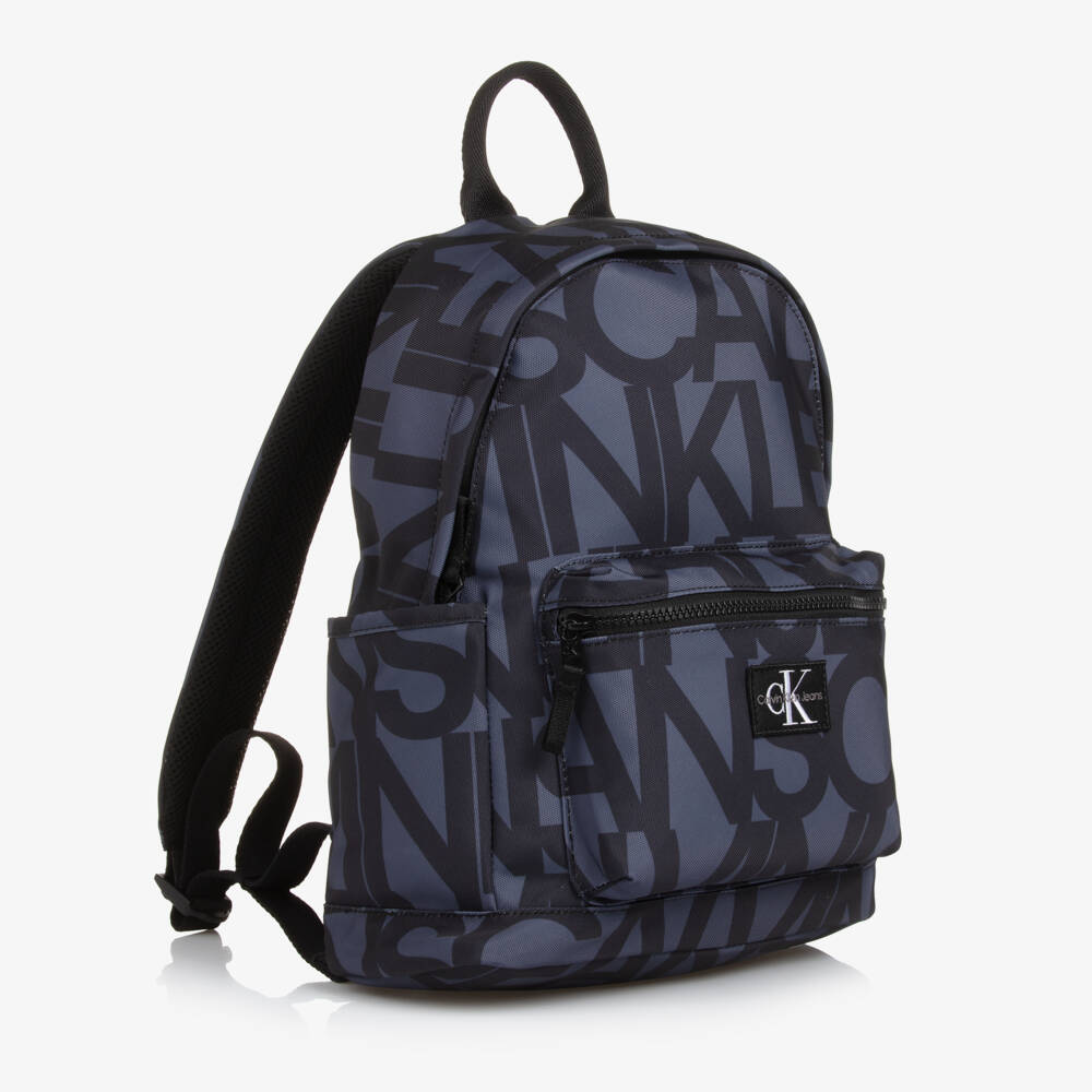 Calvin Klein - Slate Grey Canvas Backpack (36cm) | Childrensalon