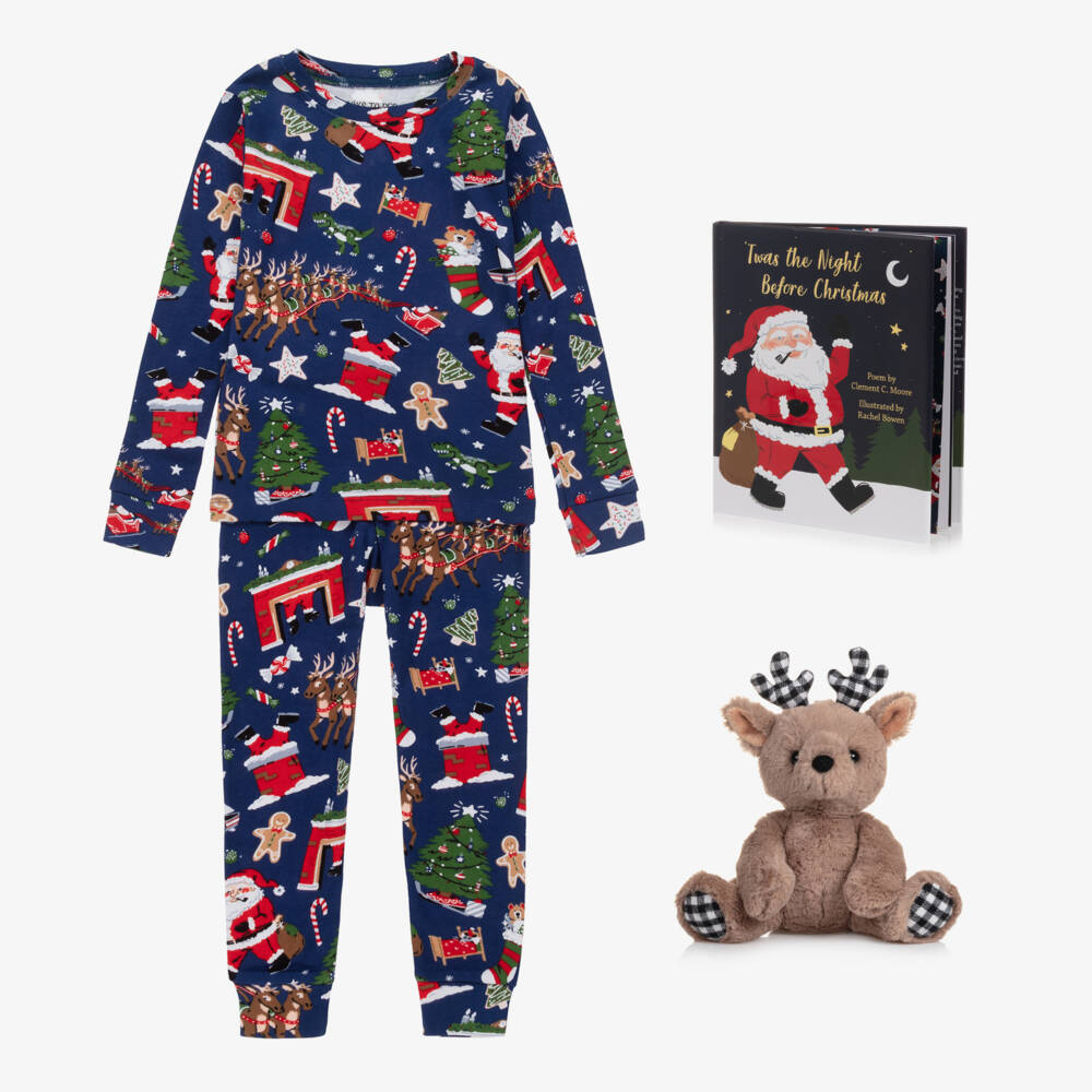 Childrensalon Hampers - Navy Blue Christmas Eve Pyjamas Hamper ...