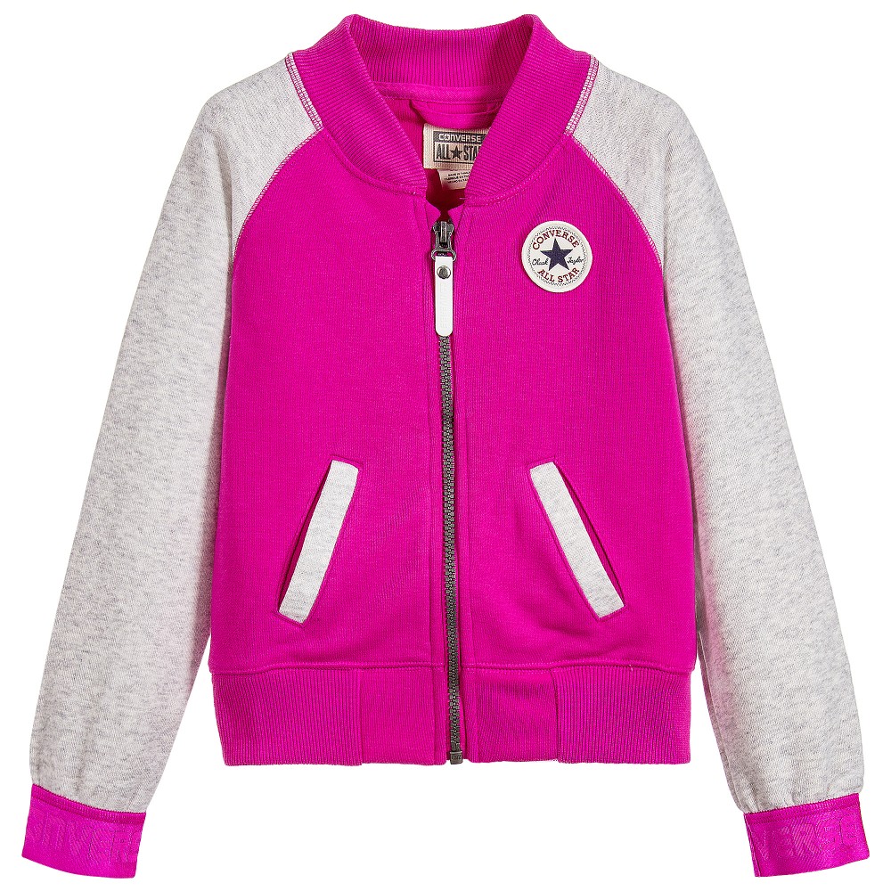 Girls Pink College Jacket | Childrensalon