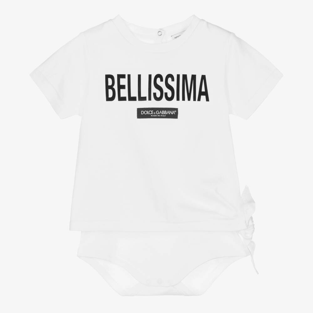 Dolce & Gabbana - Baby Girls Bellissima T-Shirt | Childrensalon