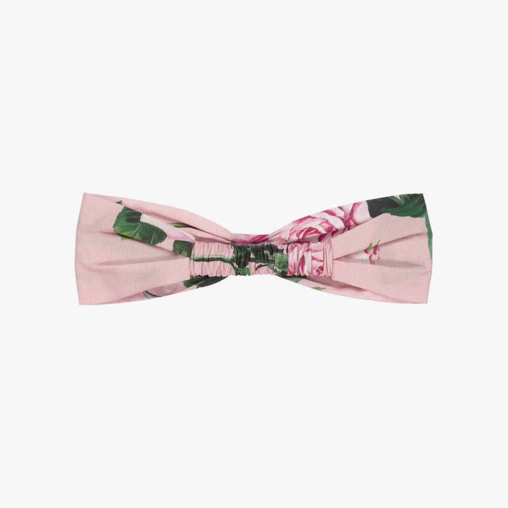 Dolce & Gabbana - Baby Girls Pink Roses Headband | Childrensalon