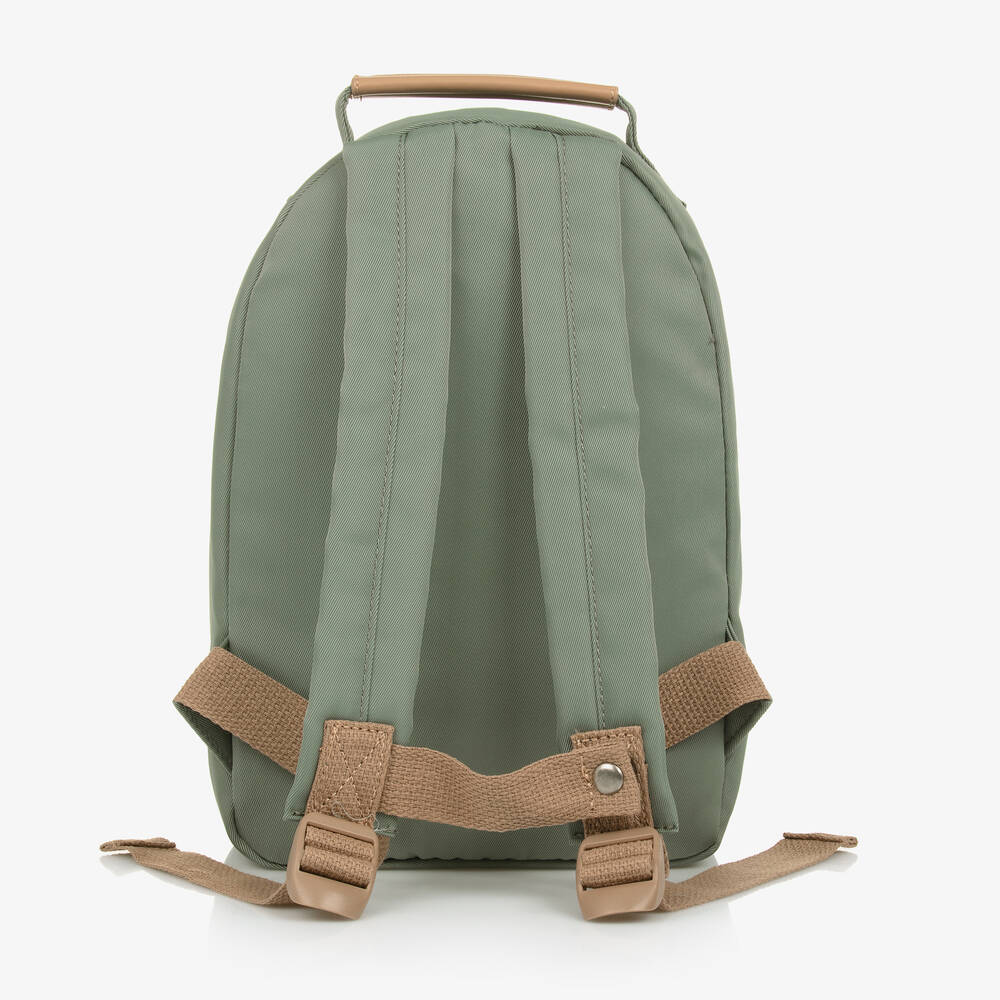 Elodie - Green Canvas Backpack (29cm) | Childrensalon
