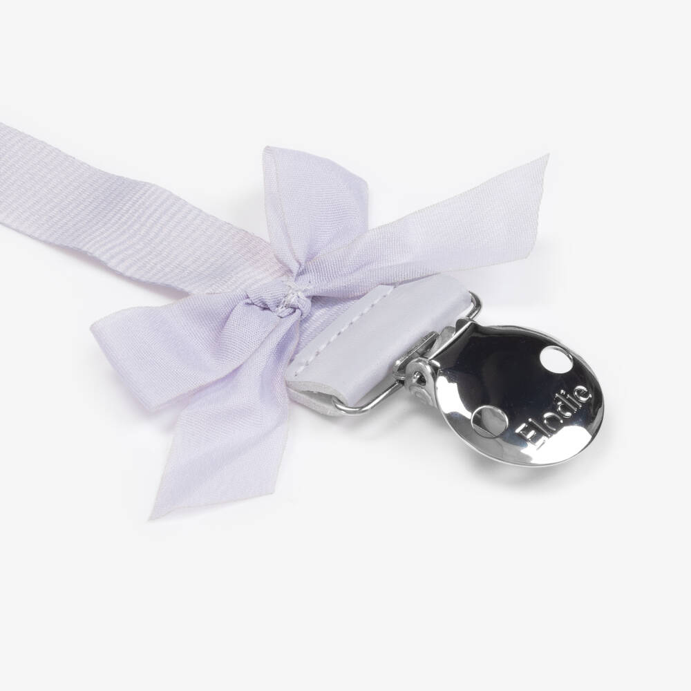 Elodie - Purple Bow Dummy Clip | Childrensalon
