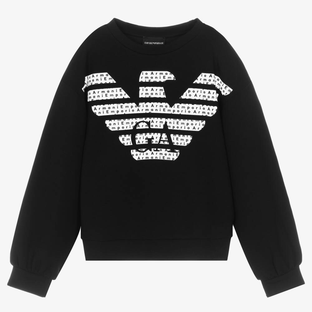 Emporio Armani - Teen Girls Logo Sweatshirt | Childrensalon