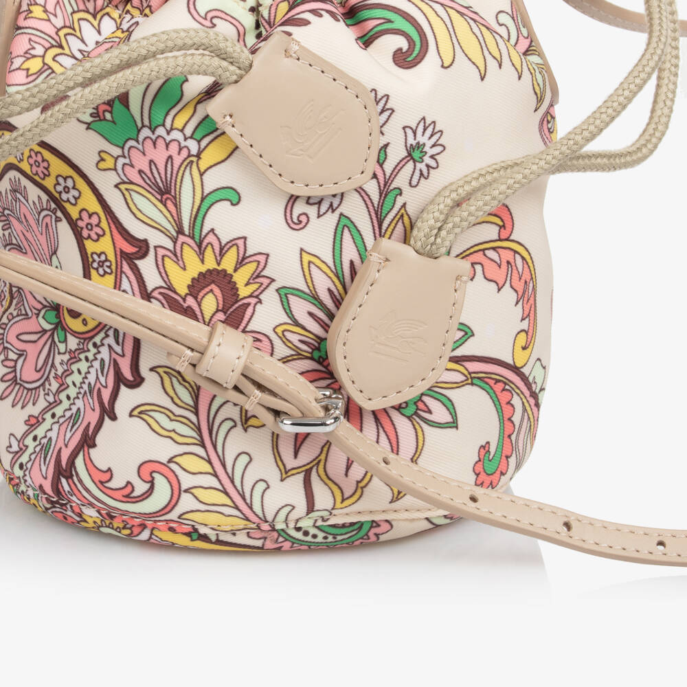 Etro - Girls Ivory Paisley Shoulder Bag (20cm) | Childrensalon