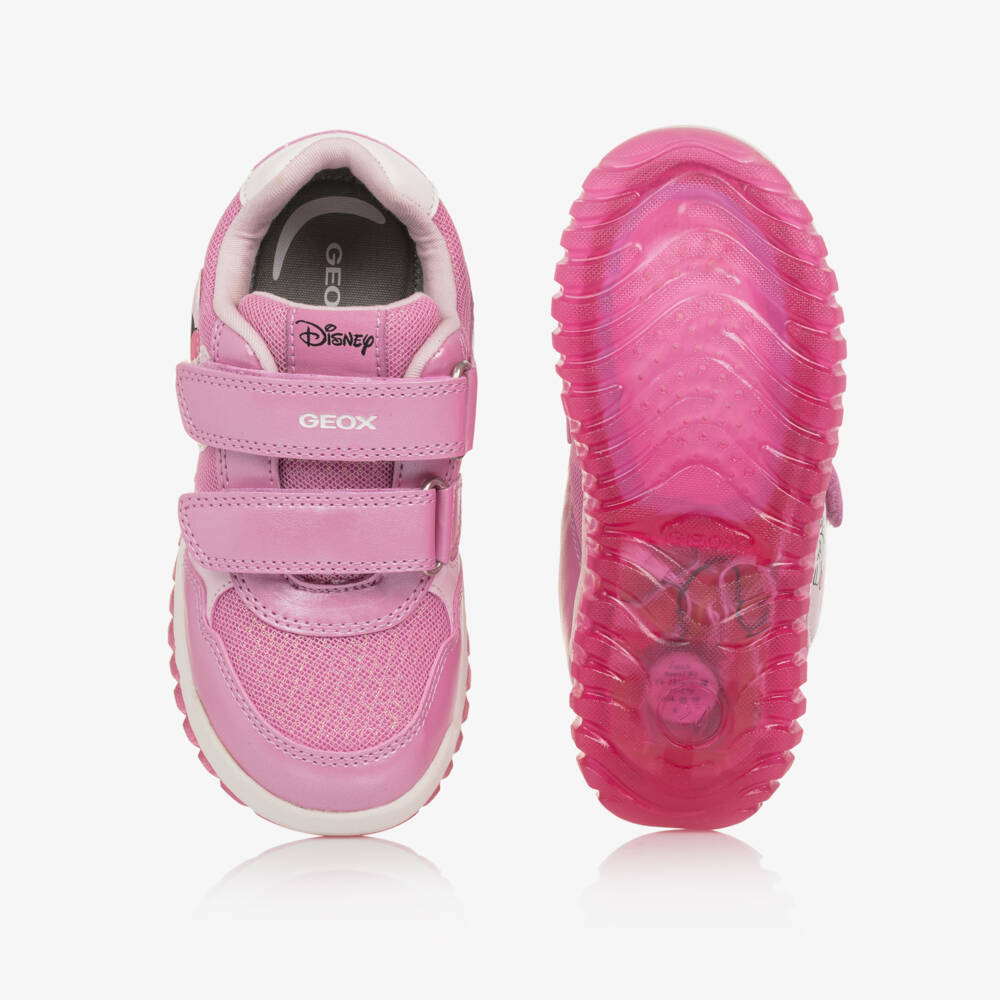 Geox - Girls Pink Disney Light-Up Trainers | Childrensalon