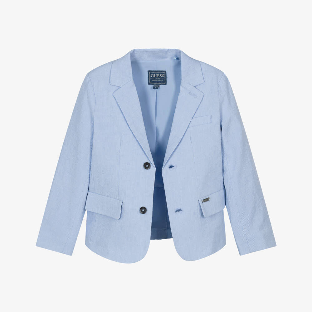 Guess - Boys Blue Striped Suit | Childrensalon