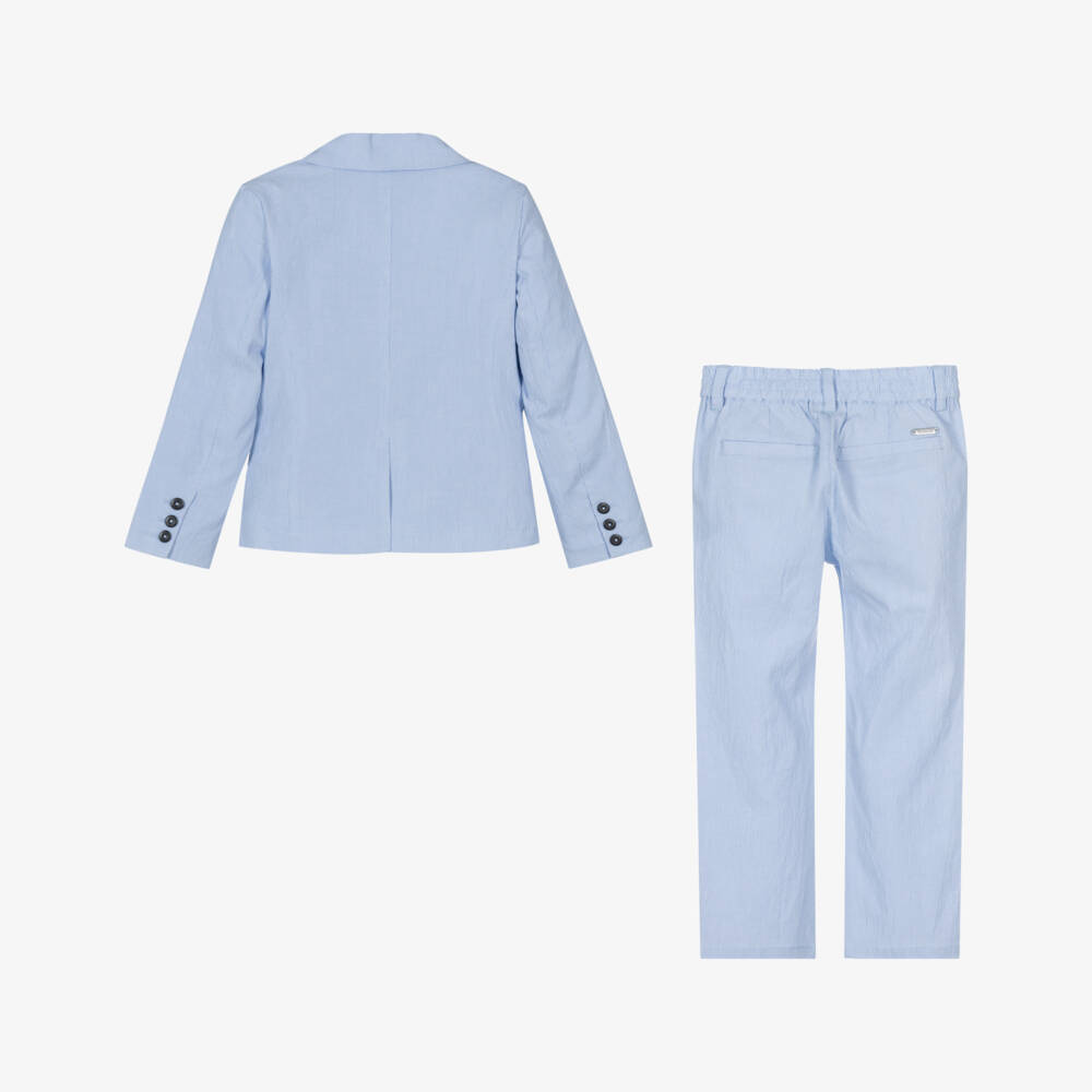 Guess - Boys Blue Striped Suit | Childrensalon
