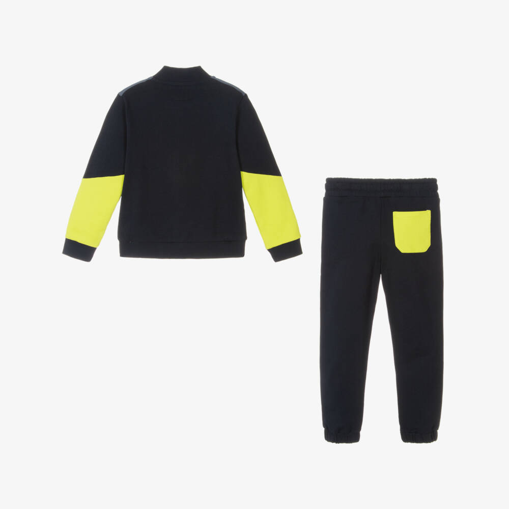 Guess - Boys Blue Zip-Up Tracksuit | Childrensalon