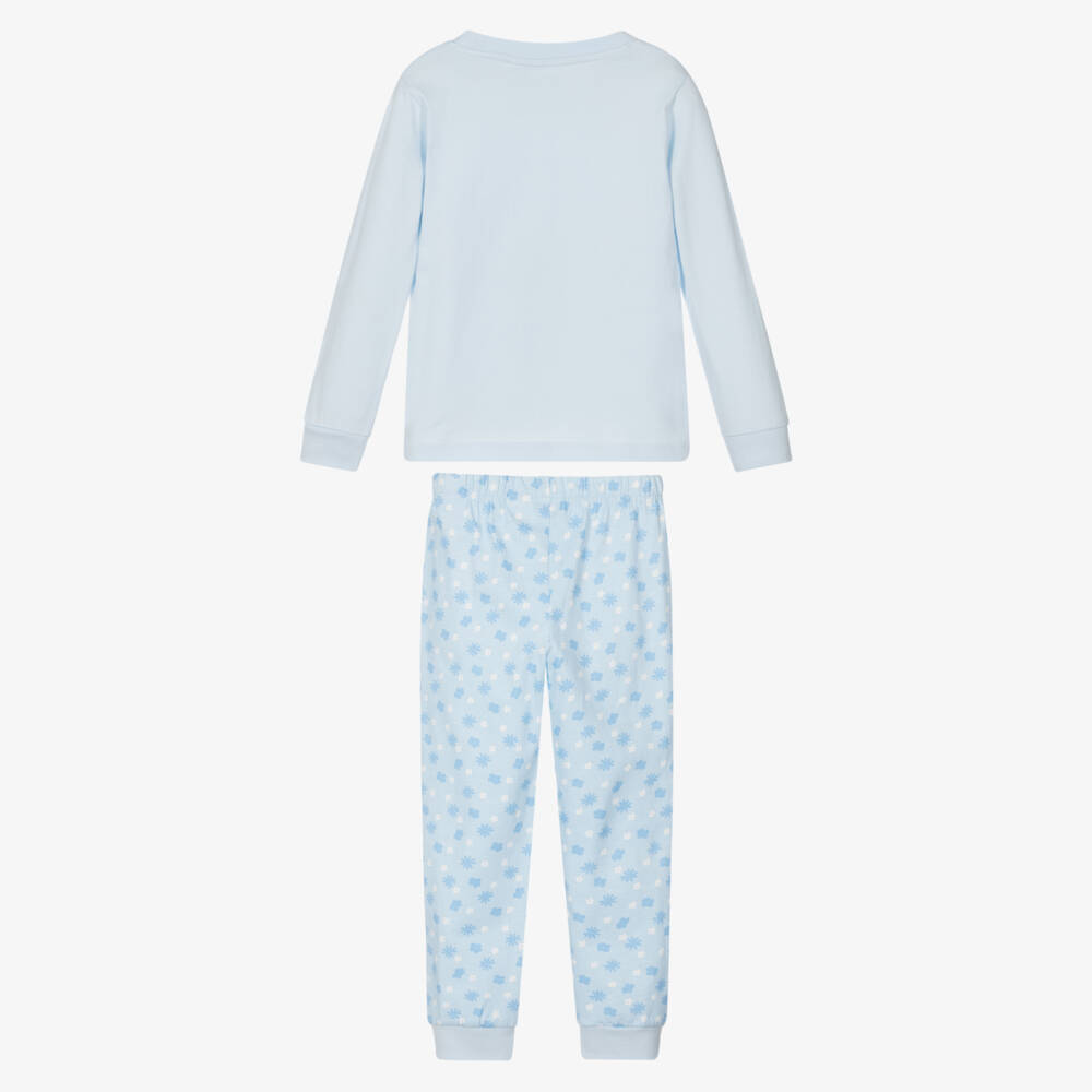 iDO Baby - Girls Blue Disney Cotton Jersey Pyjamas | Childrensalon
