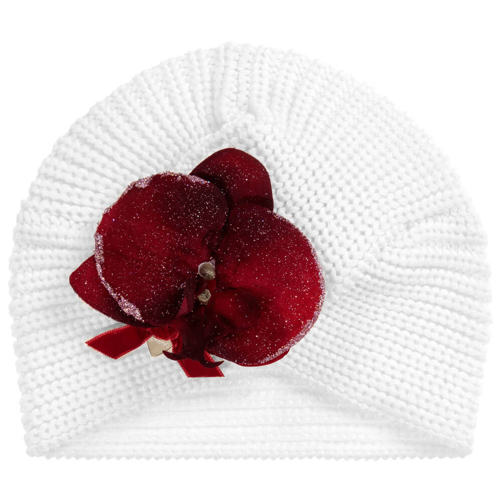 Girls Ivory Wool Hat | Childrensalon
