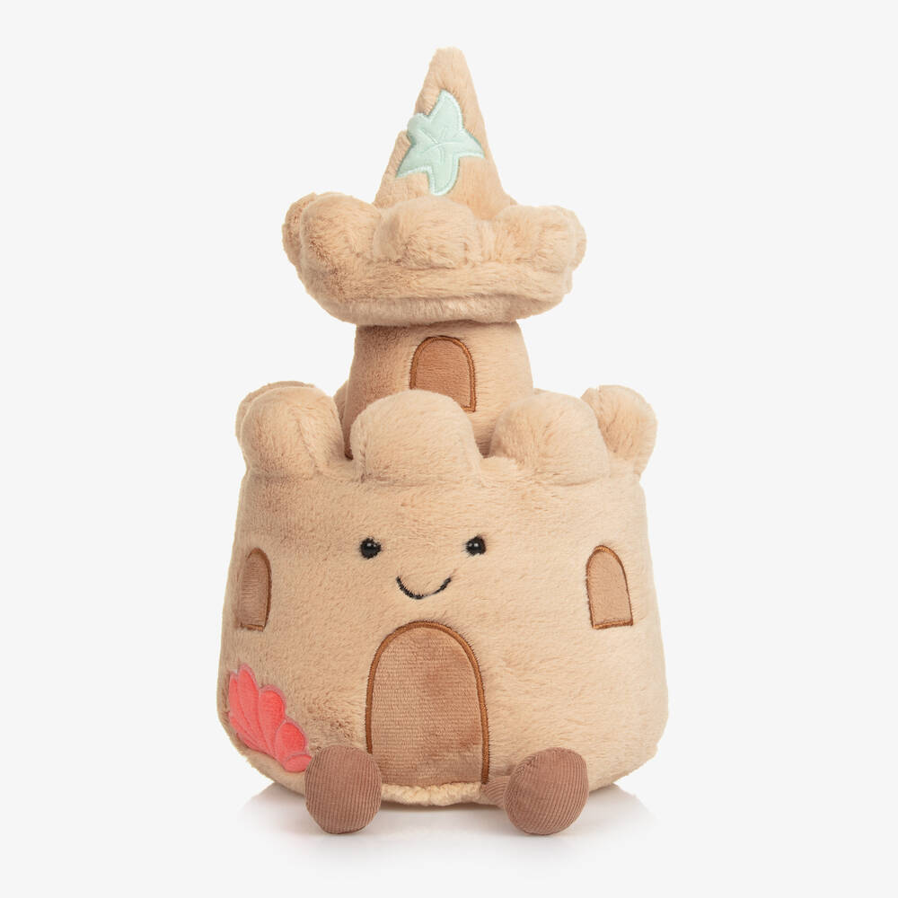 Jellycat - Beige Sandcastle Soft Toy (27cm) | Childrensalon