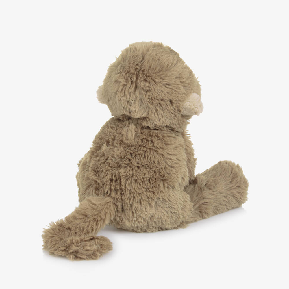 Jellycat - Brown Faux Fur Smudge Monkey Soft Toy (24cm) | Childrensalon