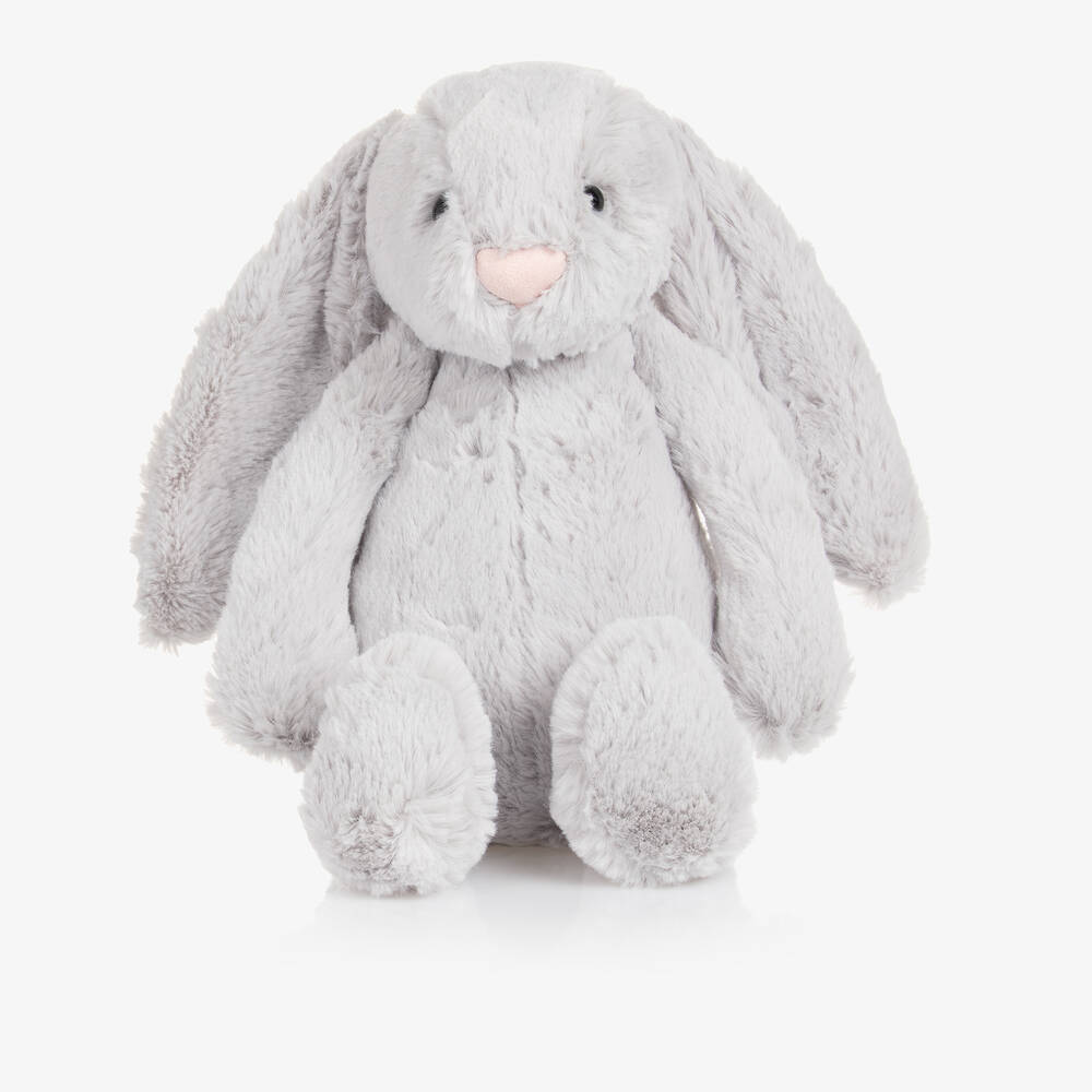 Jellycat - Grey Bashful Bunny Rabbit Soft Toy (31cm) | Childrensalon