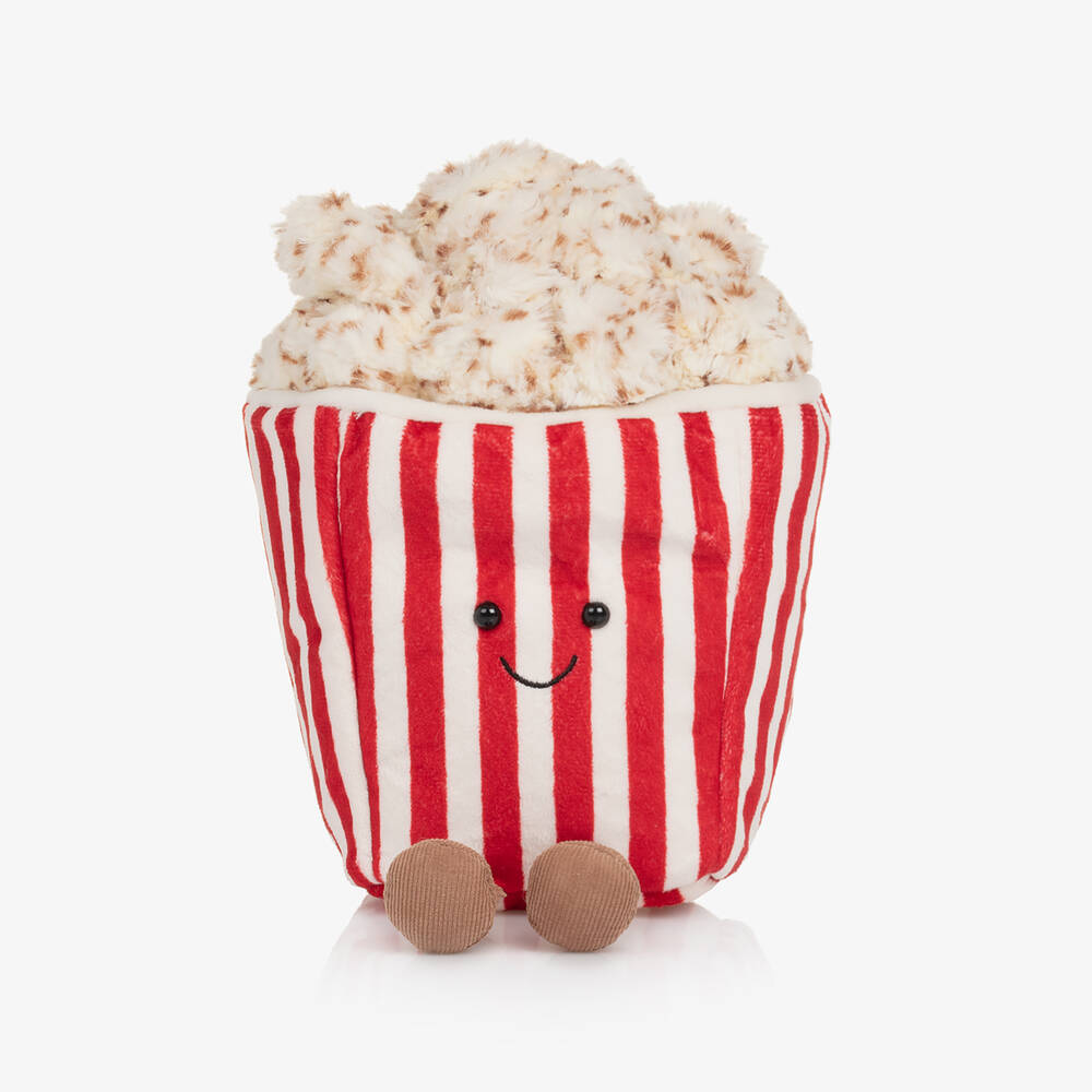 Jellycat - Red & Ivory Popcorn Soft Toy (20cm) | Childrensalon