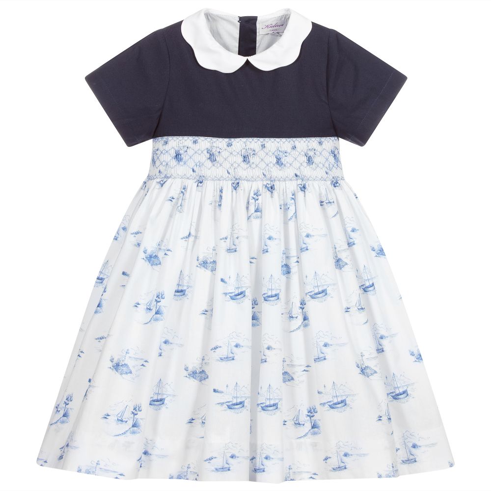 Kidiwi - Girls Handmade Cotton Dress | Childrensalon