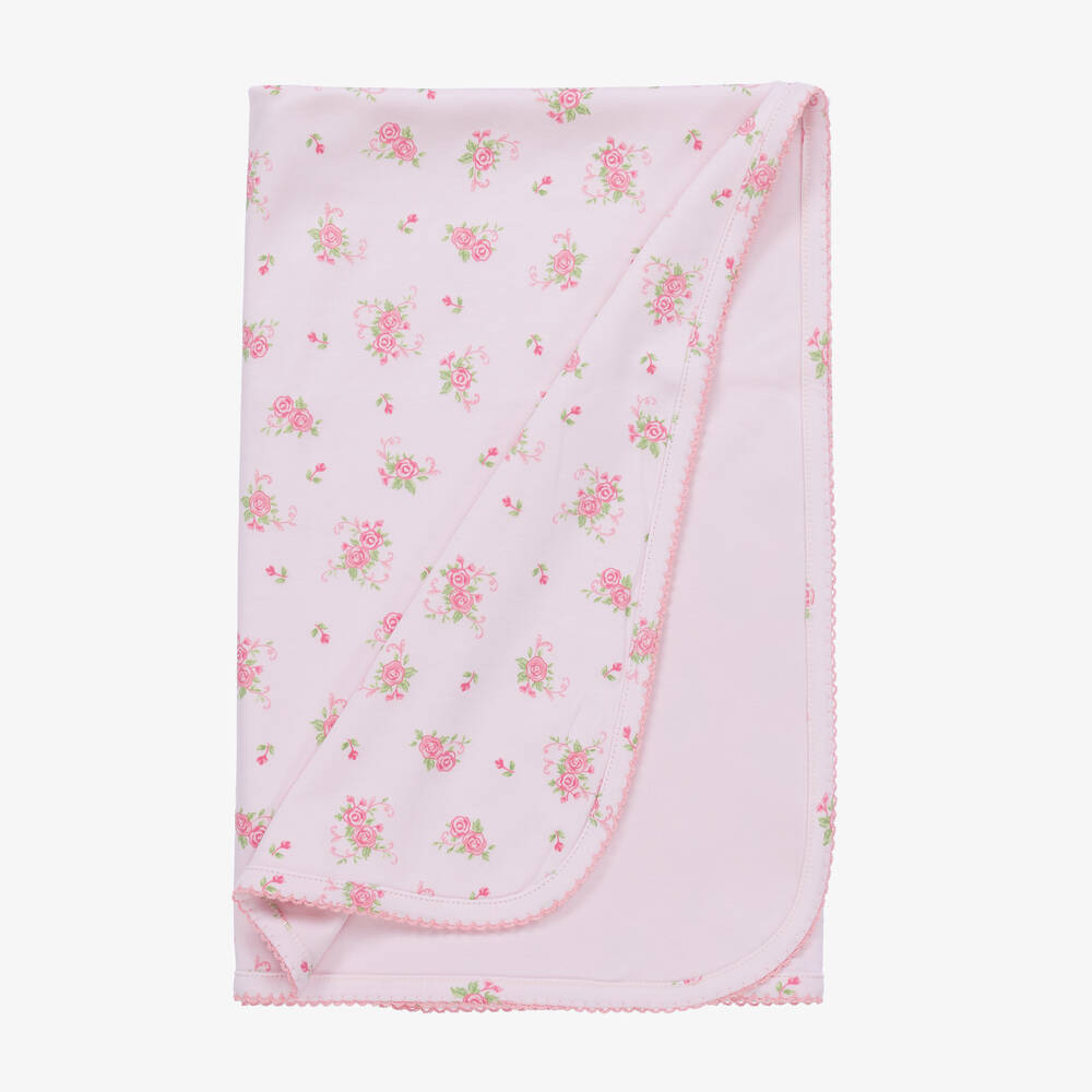 Kissy Kissy - Baby Girls Cotton Pink Rose Scrolls Blanket (73cm ...