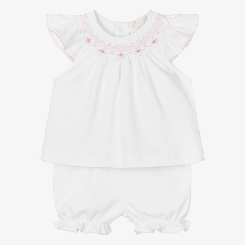 Kissy Kissy - Baby Girls Smocked Summer Bishop Shorts Set | Childrensalon