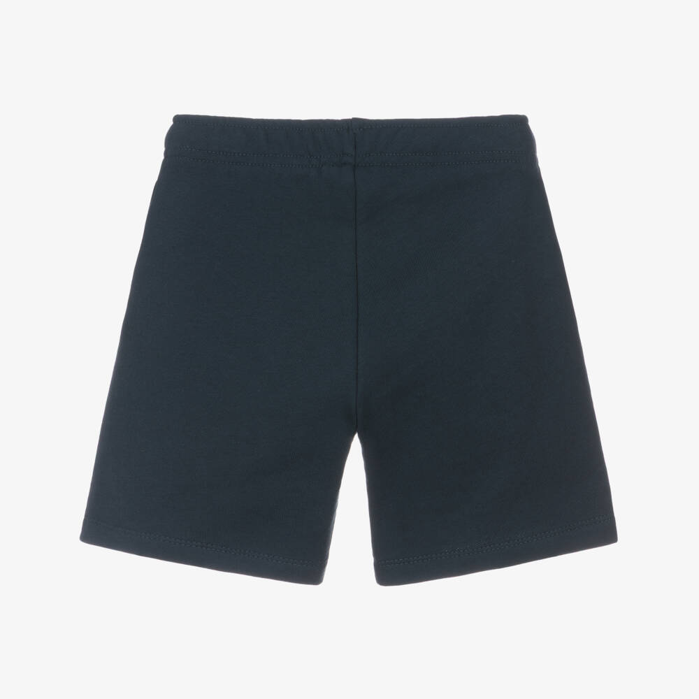 Lacoste - Blue Crocodile Print Cotton Jersey Shorts | Childrensalon
