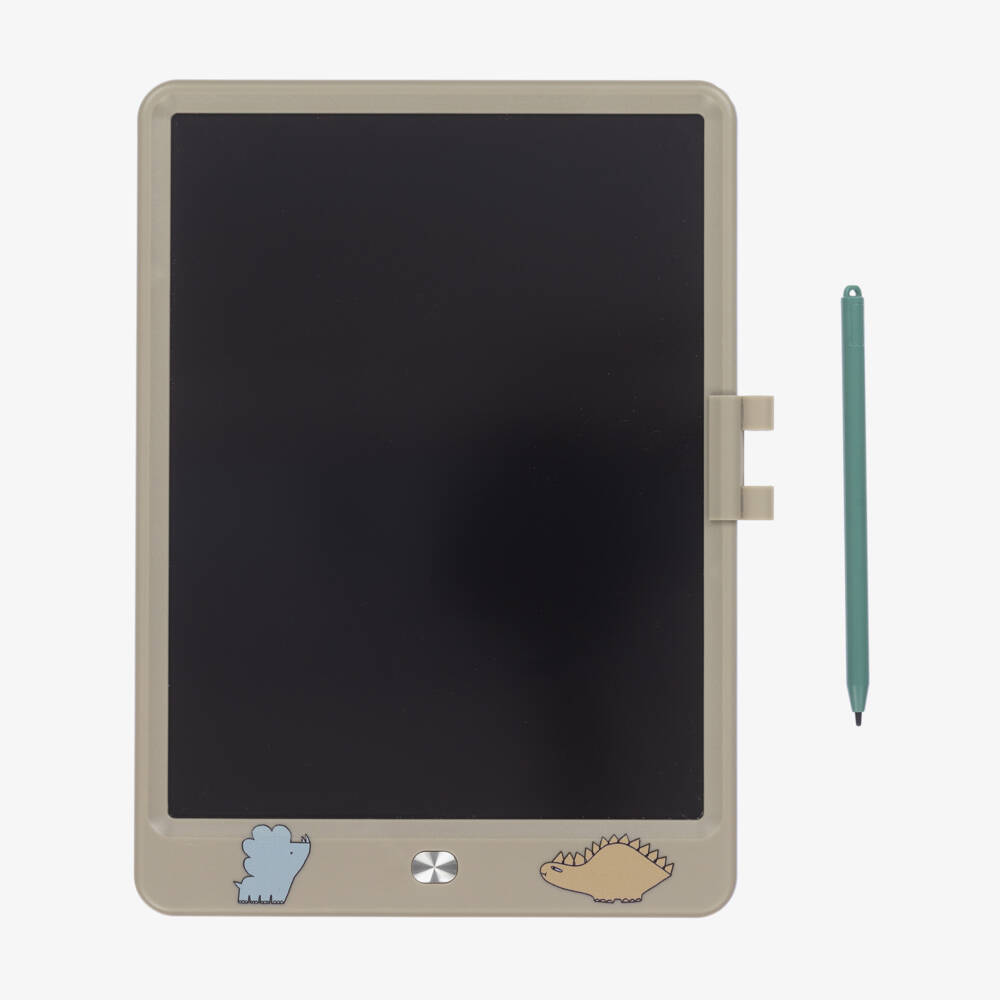 Liewood - Grey Dinosaur LCD Drawing Tablet (24cm) | Childrensalon
