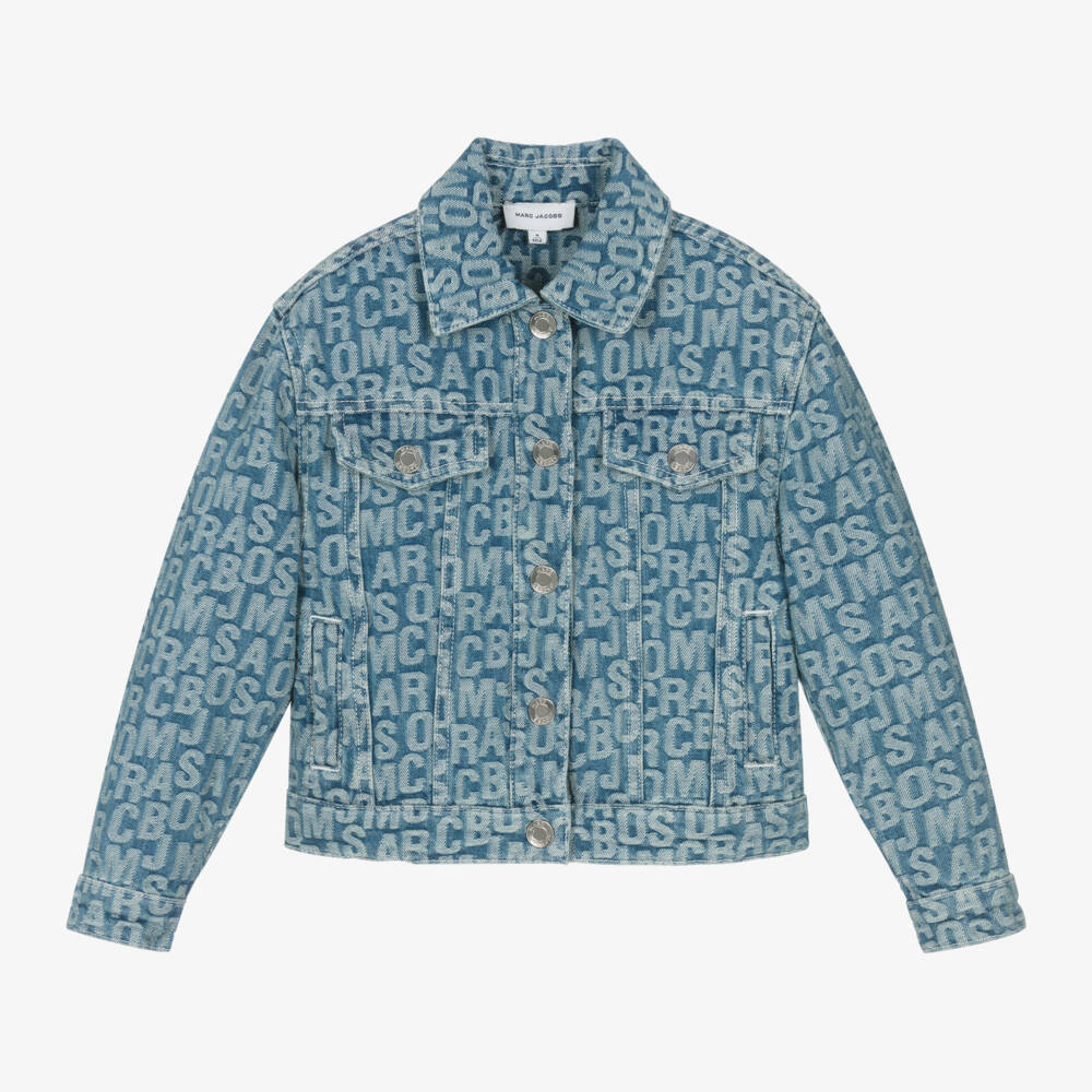 MARC JACOBS - Boys Blue Jacquard Denim Jacket | Childrensalon