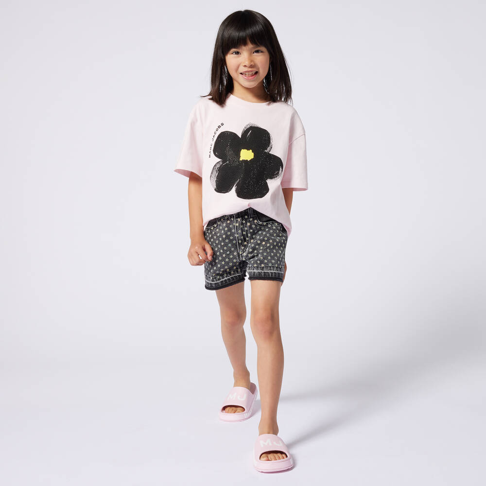 MARC JACOBS - Pink Logo Sliders | Childrensalon