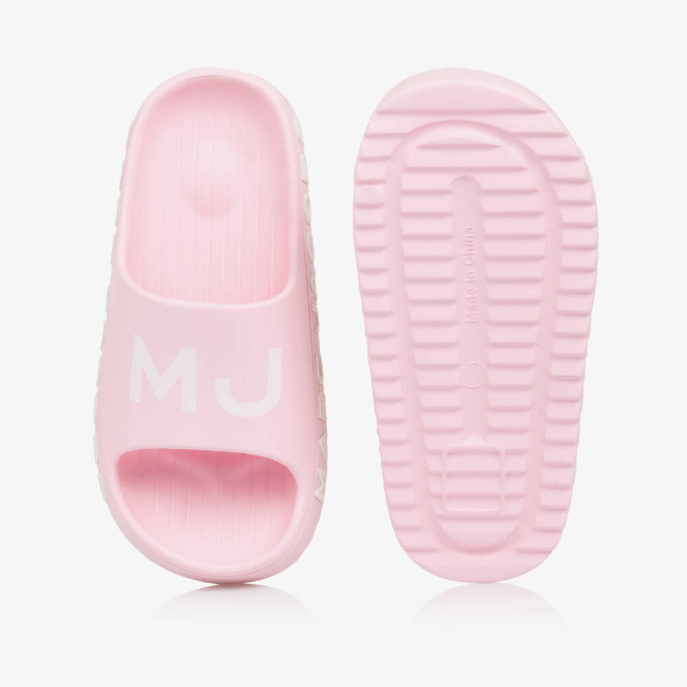 MARC JACOBS - Pink Logo Sliders | Childrensalon