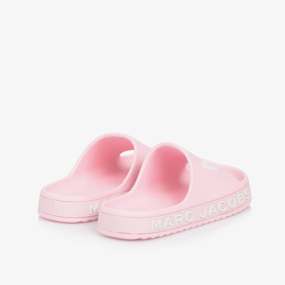 MARC JACOBS - Pink Logo Sliders | Childrensalon