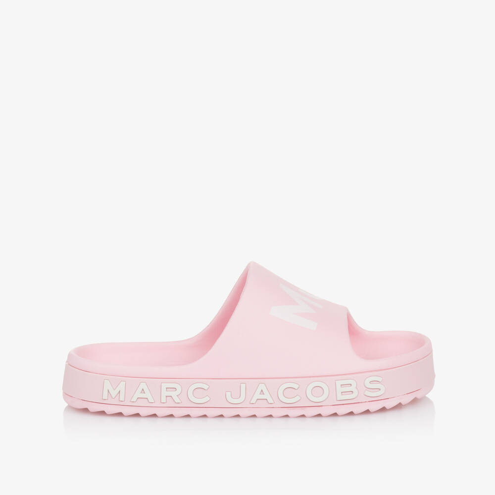 MARC JACOBS - Pink Logo Sliders | Childrensalon
