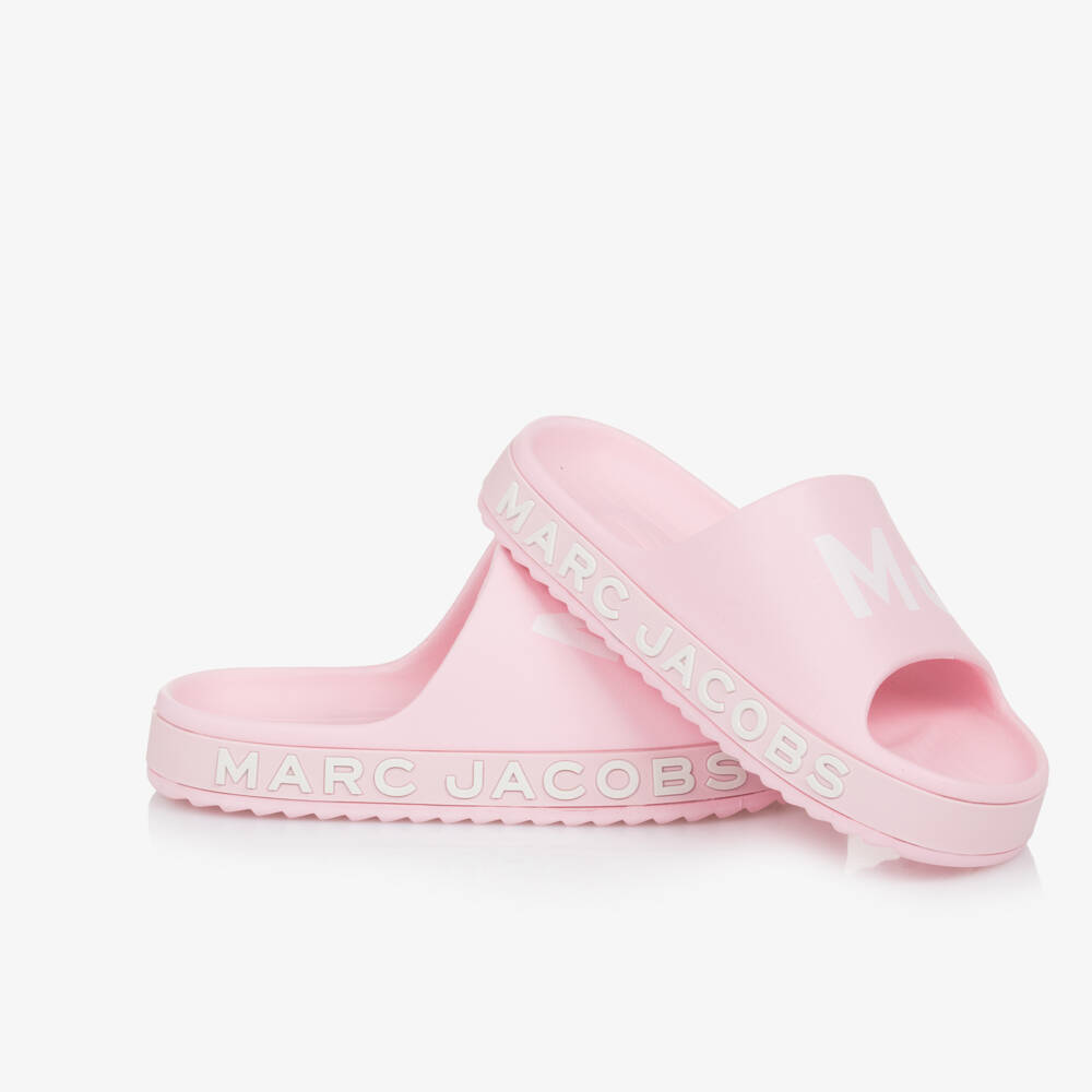 MARC JACOBS - Pink Logo Sliders | Childrensalon