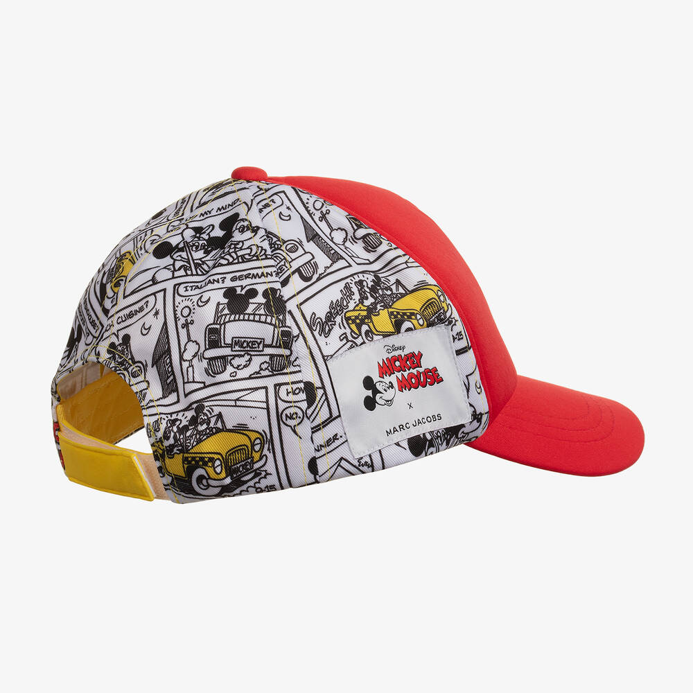 MARC JACOBS - Red Disney Cartoon Print Cap | Childrensalon