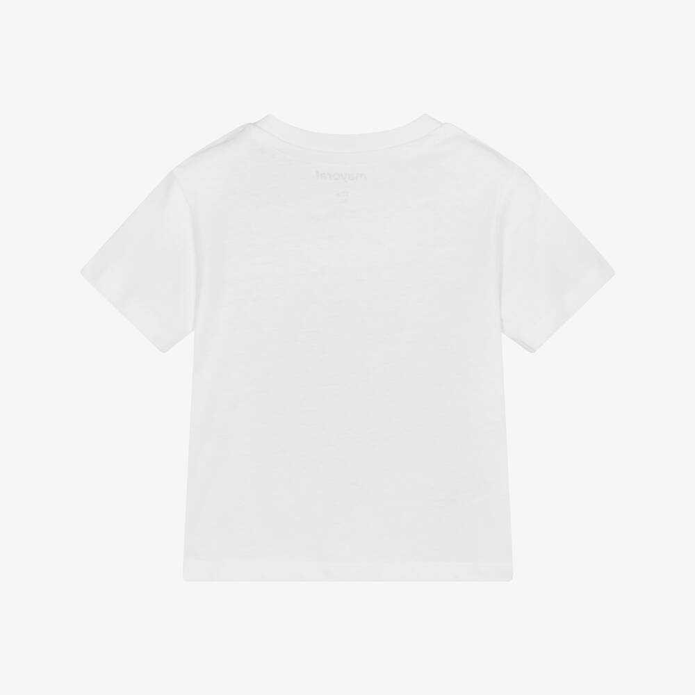 Mayoral - Boys White Cotton T-Shirt | Childrensalon