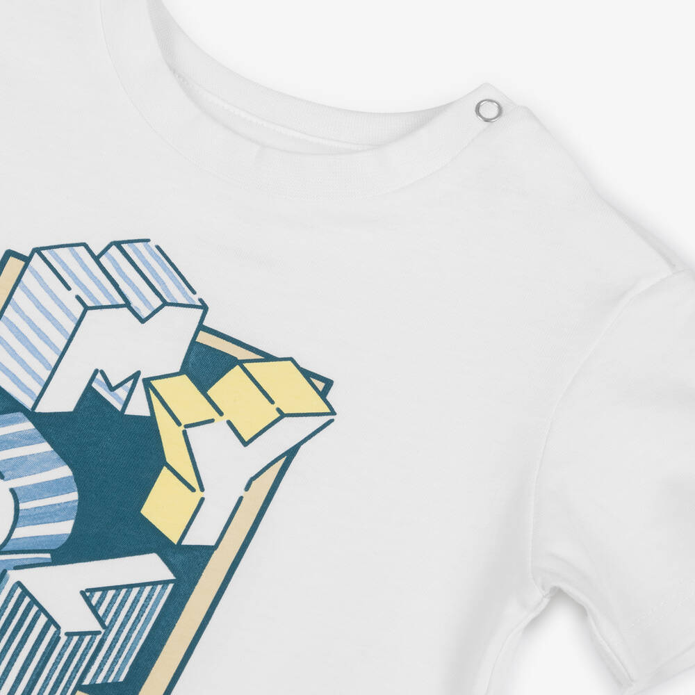Mayoral - Boys White Cotton T-Shirt | Childrensalon