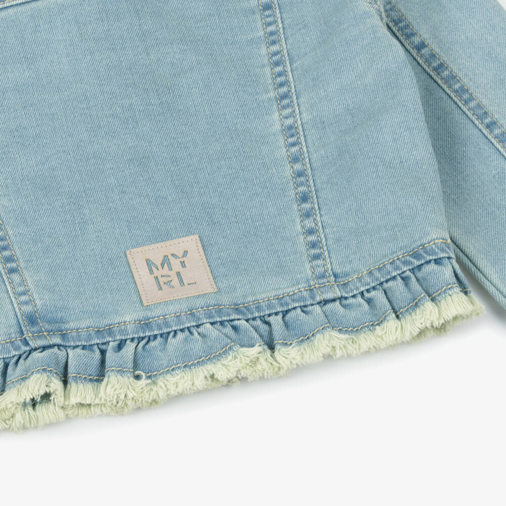 Mayoral - Girls Light Denim Jacket | Childrensalon