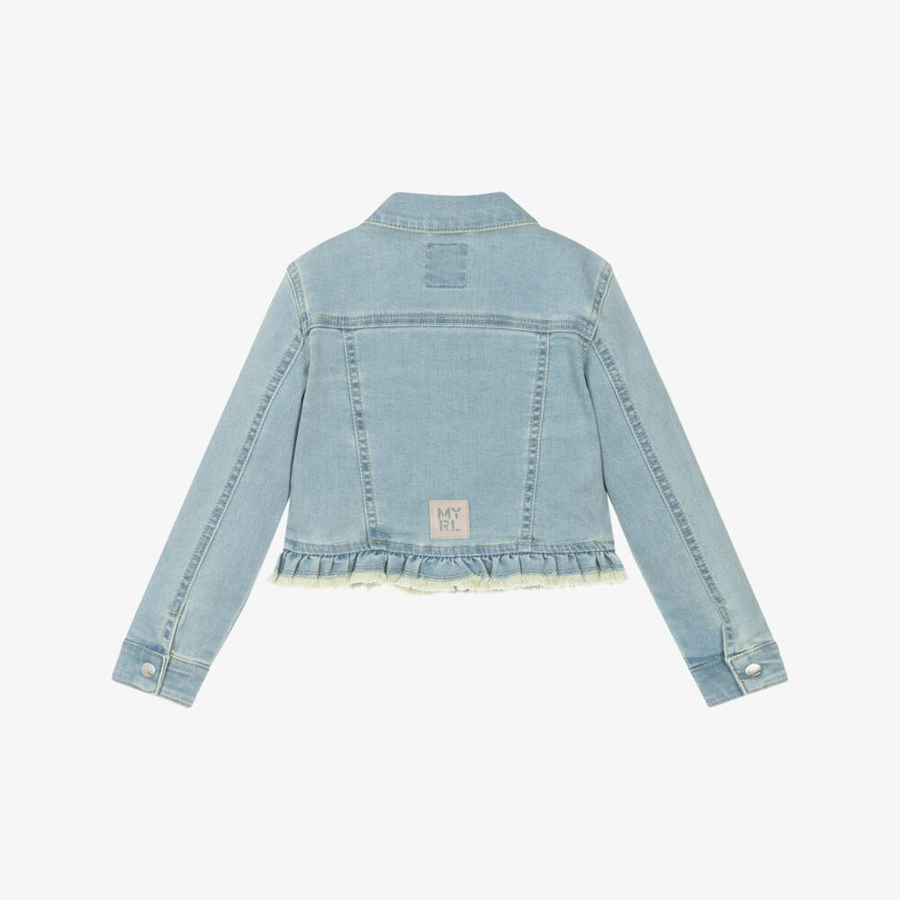 Mayoral - Girls Light Denim Jacket | Childrensalon