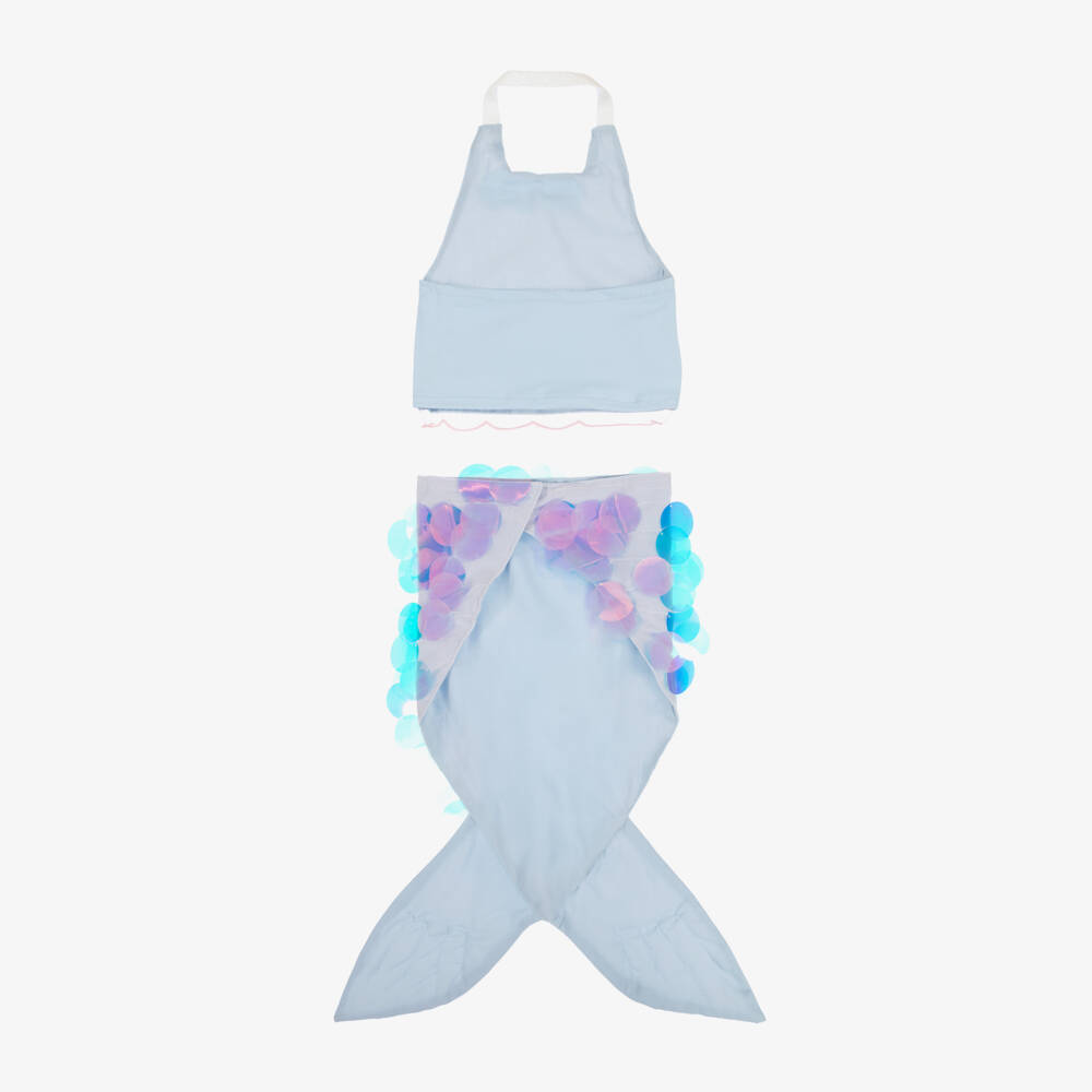 Meri Meri - Girls Blue Mermaid Costume | Childrensalon