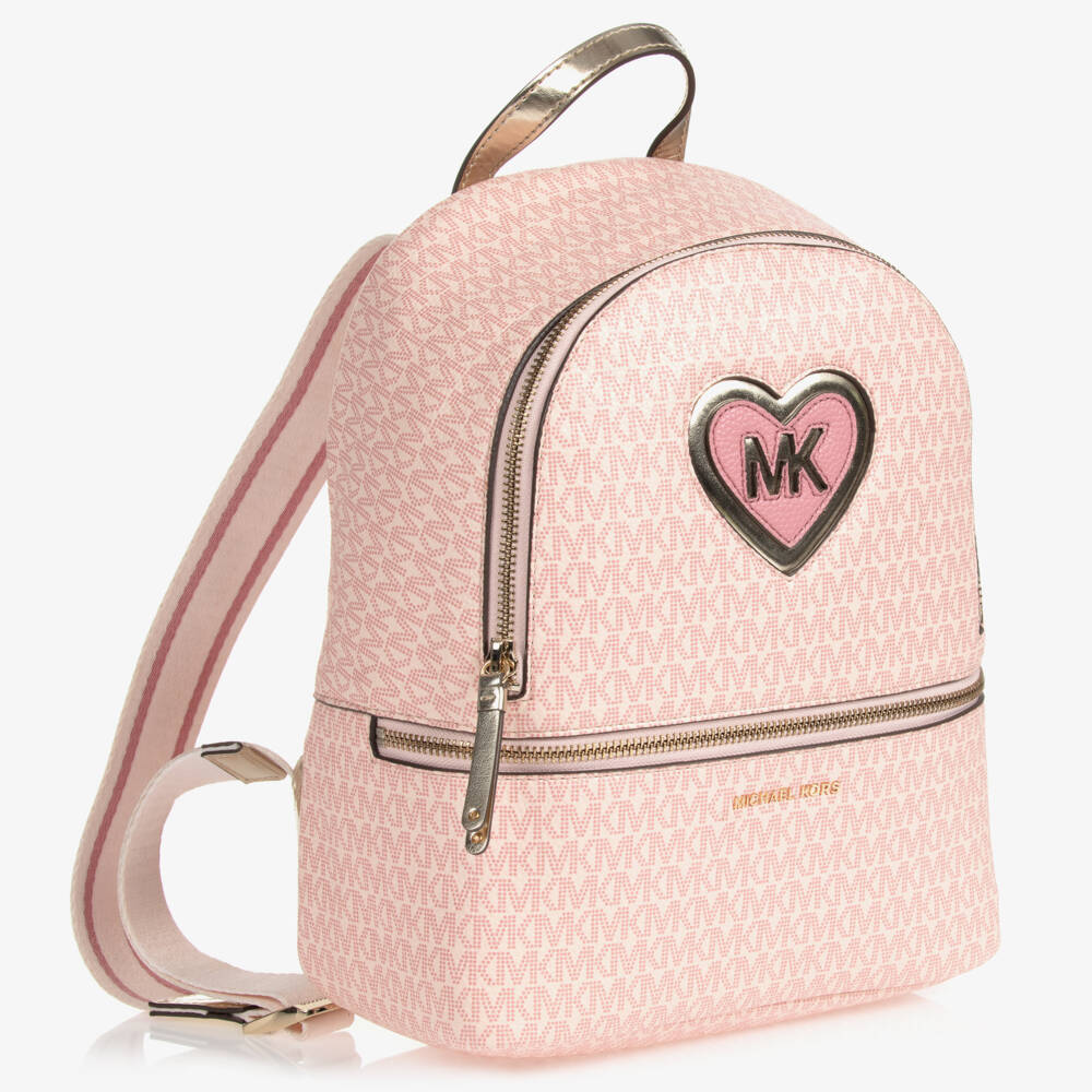 Michael Kors Kids - Girls MK Logo Backpack (29cm) | Childrensalon