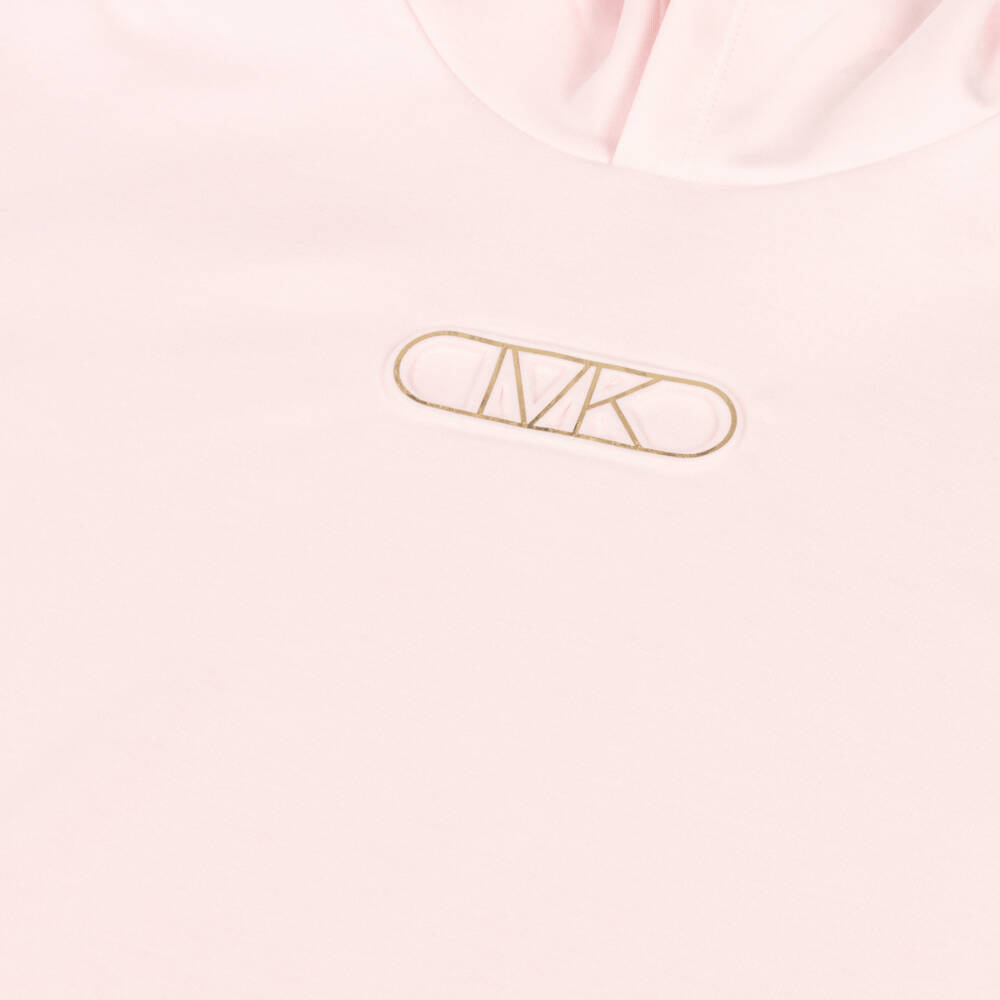 Michael Kors Kids - Girls Pink Logo Hoodie | Childrensalon