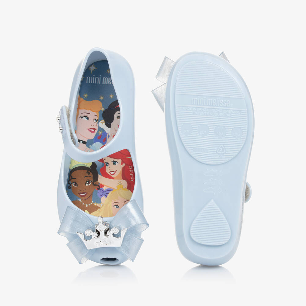 Mini Melissa - Girls Blue Disney Jelly Shoes | Childrensalon