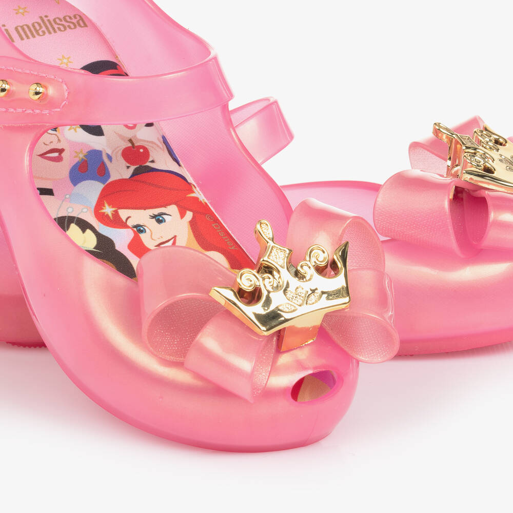 Mini Melissa - Girls Pink Disney Jelly Shoes | Childrensalon