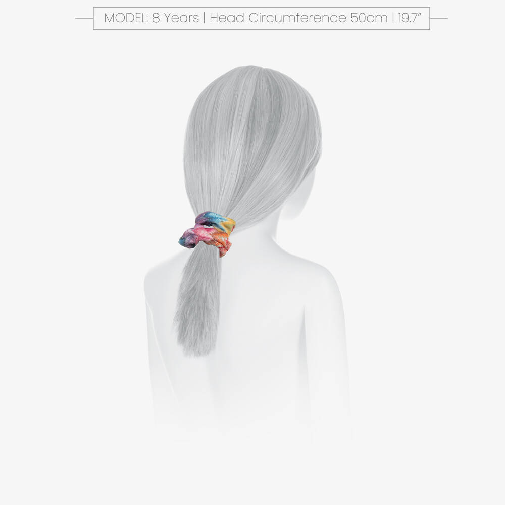 Missoni - Girls Pink Zigzag Hair Scrunchie | Childrensalon